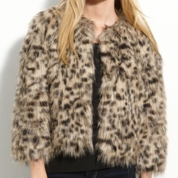 Michael Kors | Jackets & Coats | Michael Kors Faux Fur Cocktail Jacket ...